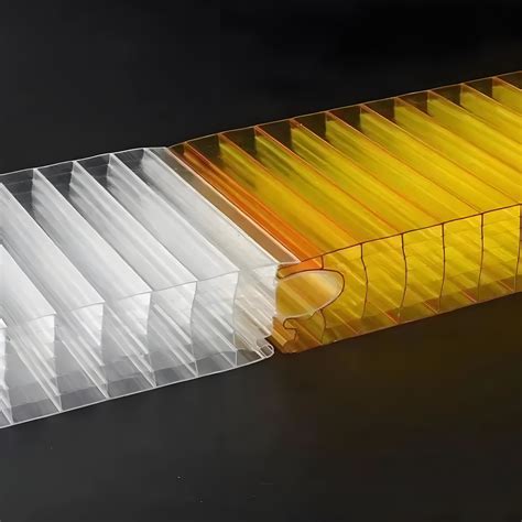 40mm Yellow Polycarbonate Sheet With Plug Pattern Texture For
