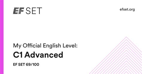Ef Set English Test Score