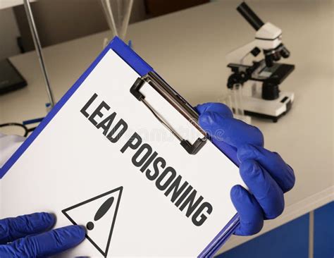 Lead Poisoning Is Shown Using The Text Stock Image Image Of Problem
