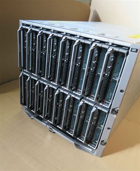 Dell Poweredge M1000e Chassis 16 X M610 Blade Server 32 X Six Core