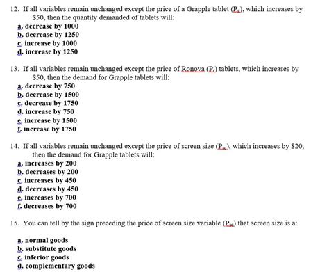 Solved The Multivariate Demand Function Below Will Be Needed