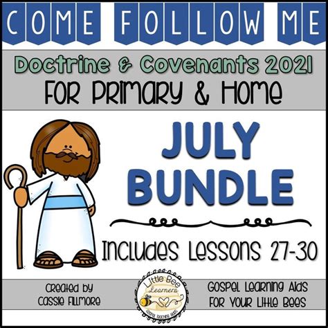 Come Follow Me 2021 July Bundle Doctrine And Covenants Etsy Artofit