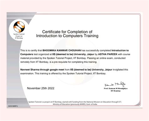 Bhoomika Kanwar Chouhan On Linkedin Successfully Completed Introduction To Computer Test