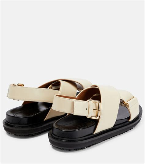 Marni Fussbett Leather Sandals Marni
