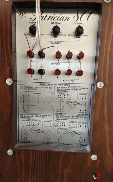 Electrovoice Very Rare Patrician 800 Traditional 4 Way Vintage