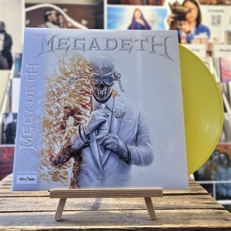 Megadeth Self Titled Vinyl Lp Assai Obi Edition Yellow Fluorescent C