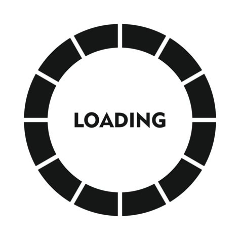 circle loading bar icon simple style 14164604 vector art at vecteezy
