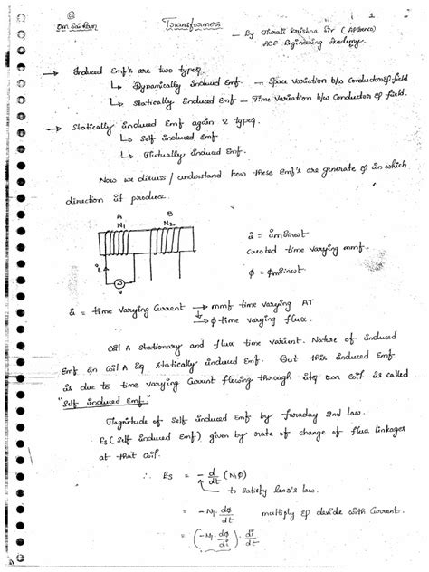 Transformers Classnotes Ace Pdf Pdf