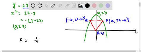 Solved 37 An Isosceles Triangle Has Its Vertex At The Origin And Its Base Parallel To The X
