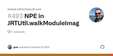 NPE In JRTUtil WalkModuleImage Issue Eclipse Jdt Eclipse Jdt Core GitHub