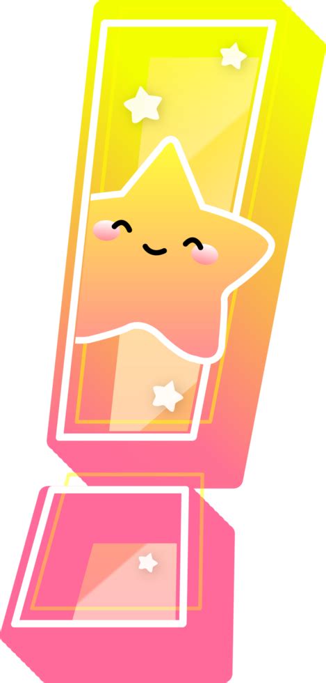 Exclamation Mark Cute Star Alphabet Lettering 49808388 Png