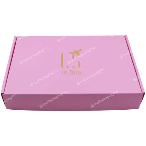 Wholesale Cajas Para Empaque De Tela Embalaje De Lujo Corrugated Mailer Box Pink Custom Low Moq