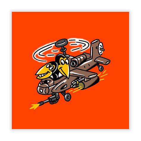 Heckle N Jeckle Attac Print Doodles By Derry