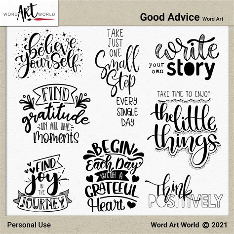Inspirational Word Art