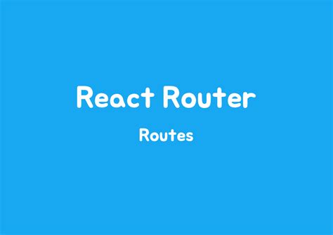 React Router에 대해 알아보자