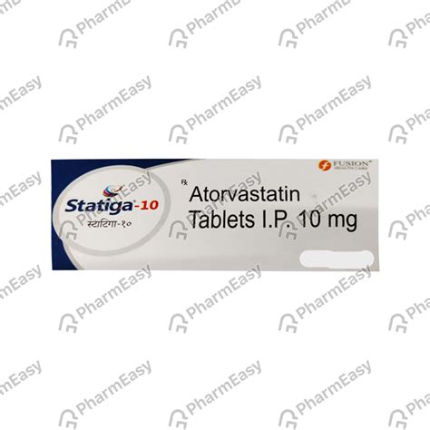 Statiga 10 Mg Tablet 10 Uses Side Effects Price And Dosage Pharmeasy