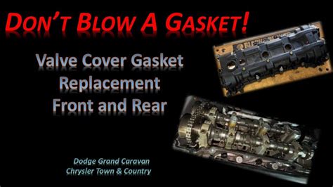 Front And Rear Valve Cover Gaskets Replacement For Dodge Grand Caravan