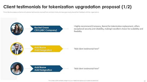 Tokenization Upgradation Proposal Powerpoint Presentation Slides Ppt Presentation