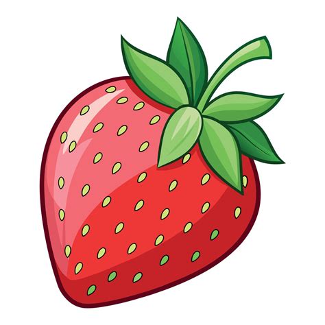 Strawberry Colorful Cartoon Vector Illustration 42068782 Vector Art At