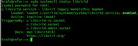 Virtualisation Using Opensuse Tumbleweed Libvirtd Service Deprecated But No Problems Kvm