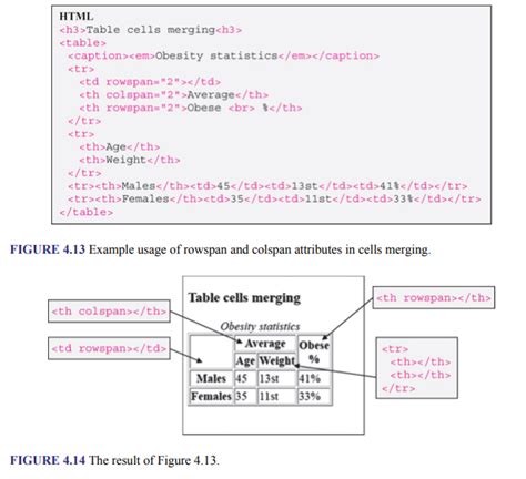 Table Cells Merging In HTML HKT SOFT