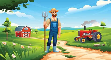 Farmer Animation Vector Art Icons And Graphics For Free Download