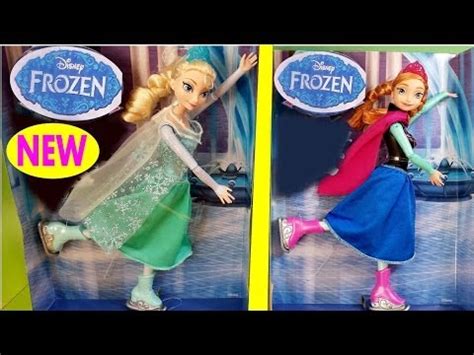New 2014 Disney Frozen Ice Skating Elsa Anna Toy Review Play Doh How To