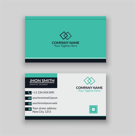 Diseño Moderno De Tarjeta De Presentación Diseño Creativo De Tarjeta