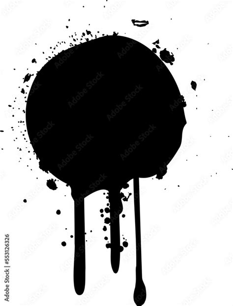 Circle Frame Stencil Spray Paint Stock Vector Adobe Stock