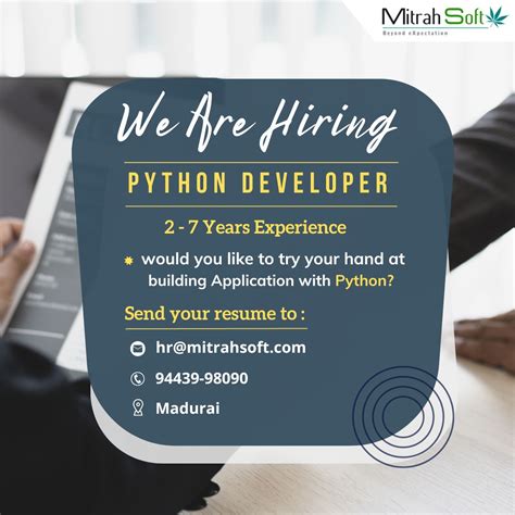 Abhi Pradeep On Linkedin Mitrahsoft Hiring Python Developers