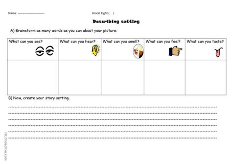 Novel Setting Worksheet My Story Setting Primary Ks1 Teaching