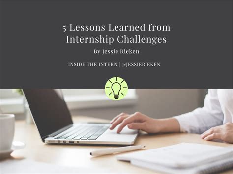5 Lessons Learned From Internship Challenges