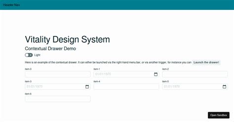 Contextual Drawer Simplified Codesandbox