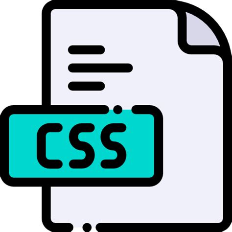 Css File Format Detailed Rounded Lineal Color Icon