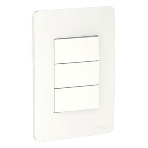 Interruptor 3 Seções Simples 10a Orion Branca Schneider