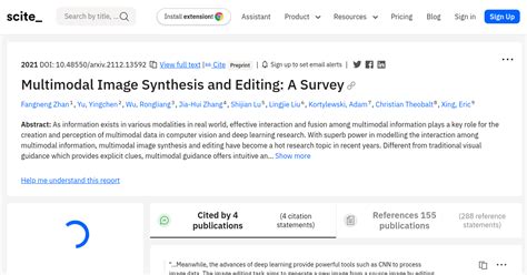 multimodal image synthesis and editing a survey [scite report]