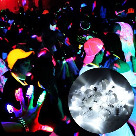 Led Party Finger Lights 40pcs White Novelty Place