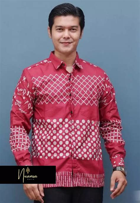 Jual Nuansa Batik Jaring Kemeja Batik Exclusive Premium Pria Casual