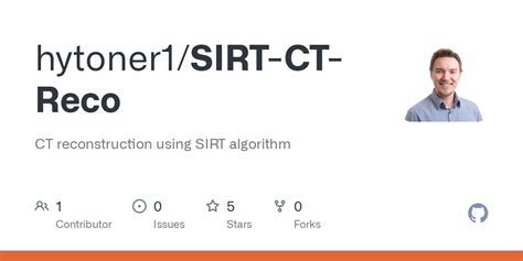 github hytoner1 sirt ct reco ct reconstruction using sirt algorithm