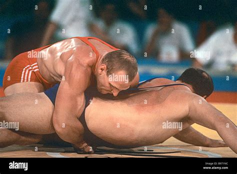 Russias Alexander Karelin Becomes Olympic Champion For The Second Time