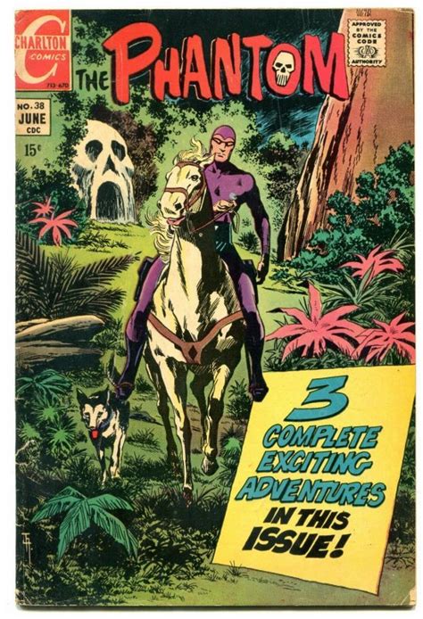 The Phantom 38 70 Charlton Comic Skull Cave Jim Aparo G Comic Books