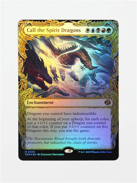 Call The Spirit Dragons 309 Foil From Tarkir Dragonstorm Tdm Mtg