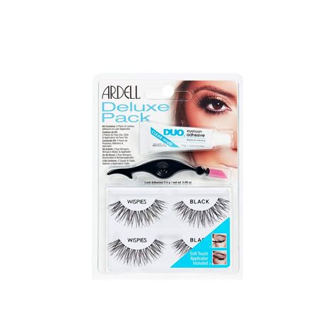 Buy Ardell Deluxe Pack Lashes Wispies Black With Aplicator · Usa