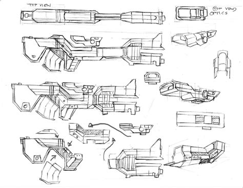 Concept Sketch 2011 Weapon Ideation Sketch Stage 3