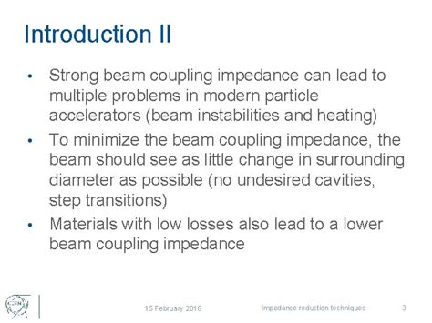 Beam Coupling Impedance Reduction Techniques Mario Beck Abp