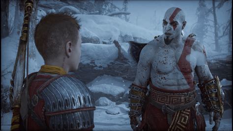 Screenshots Of Young Kratos In The Prologue Of Gow Ragnarok R