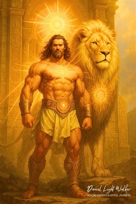Solar Lion Guardian Of The Sacred Temple Mythical Creatures Greek