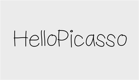 Hello Picasso Free Font
