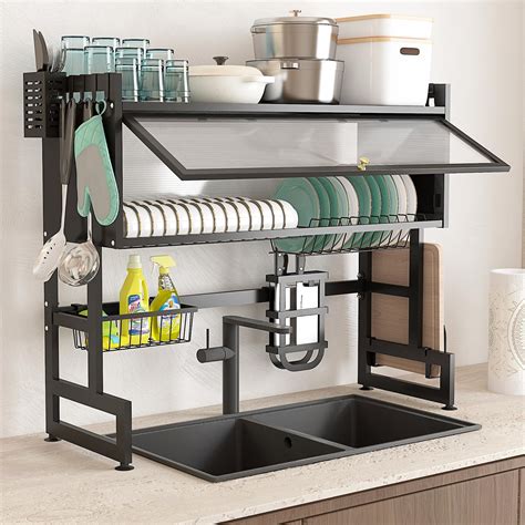 Buy Bukfen Dish Drying Rack Over The Sink Dish Drainer Drying Rack 2