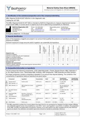 Fillable Online Material Safety Data Sheet MSDS Quidel Fax Email Print PdfFiller